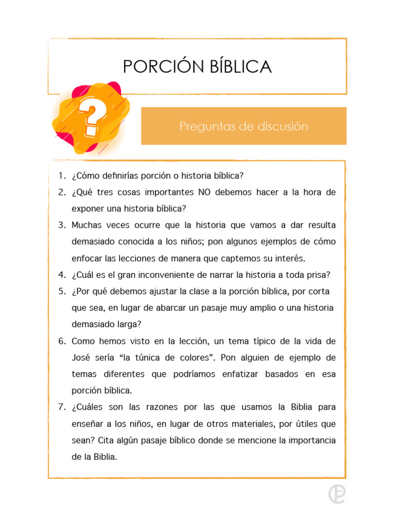Claves para Enseñar Historias Bíblicas | PDF