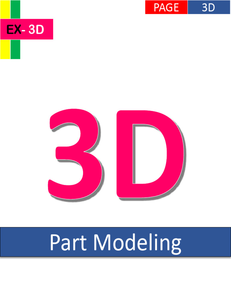 3D Part Modeling Exercises Guide | PDF