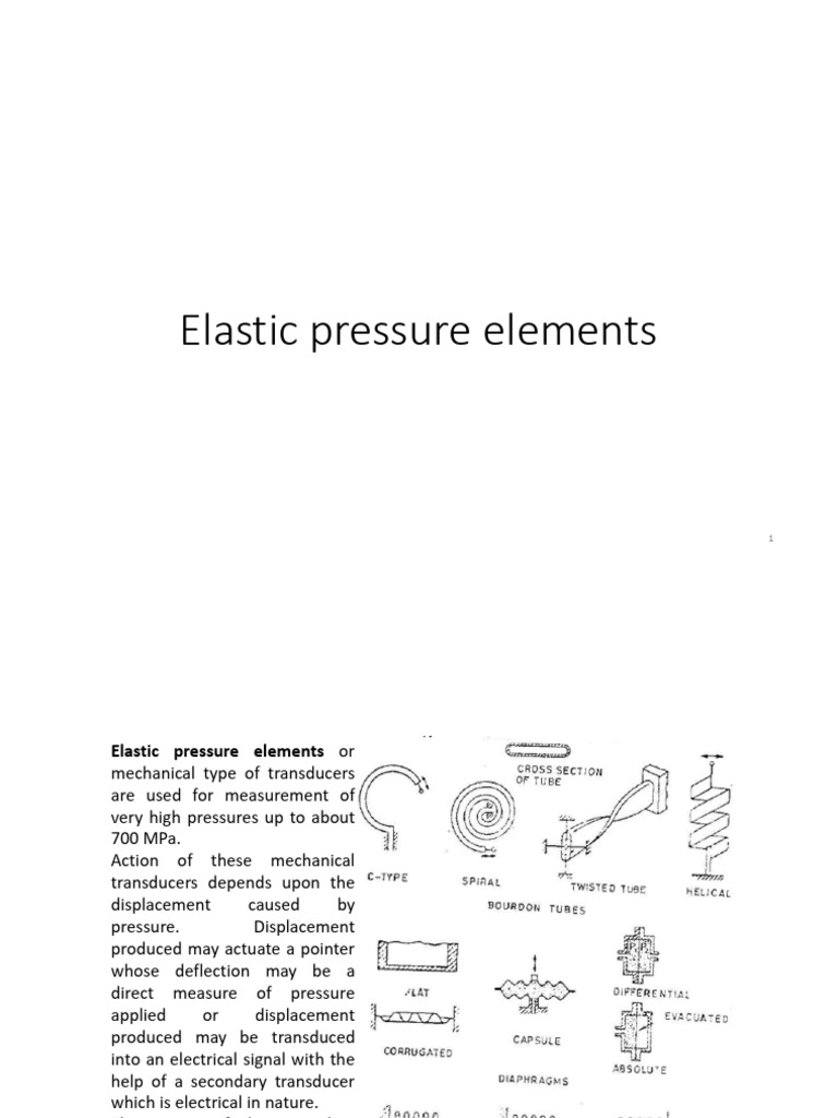 IPC21 Elastic Pressure Element | PDF | Pressure Measurement | Pressure