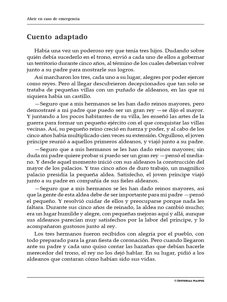 Cuento Adaptado | PDF