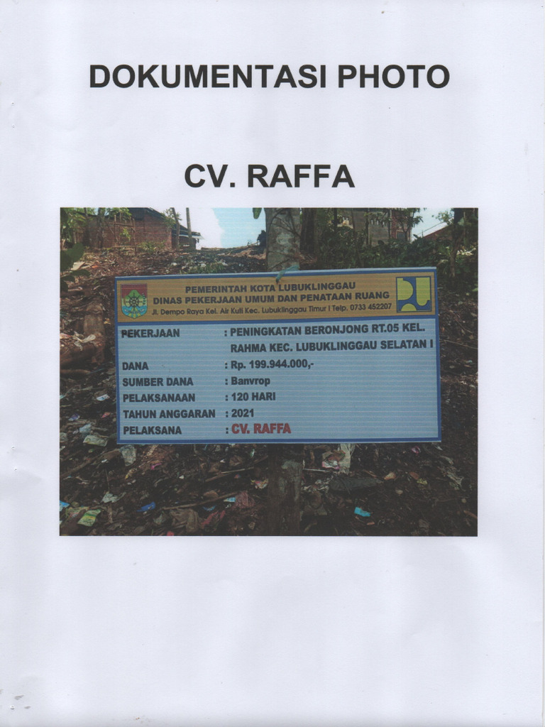 Dokumentasi Bronjong Rahma | PDF