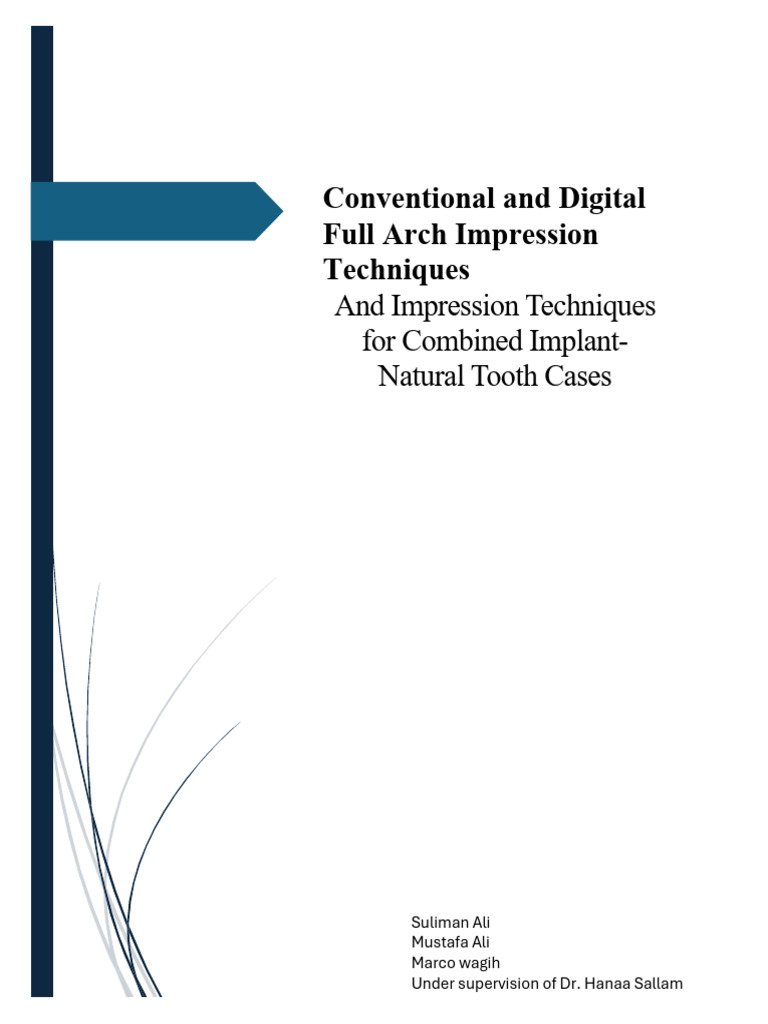 Full Arch Impression Techniques Explained | PDF | Dental Implant ...