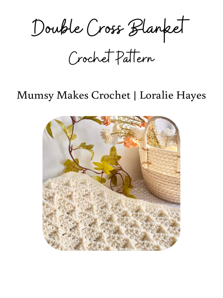 Double Cross Blanket Crochet Pattern | PDF | Crochet | Weaving