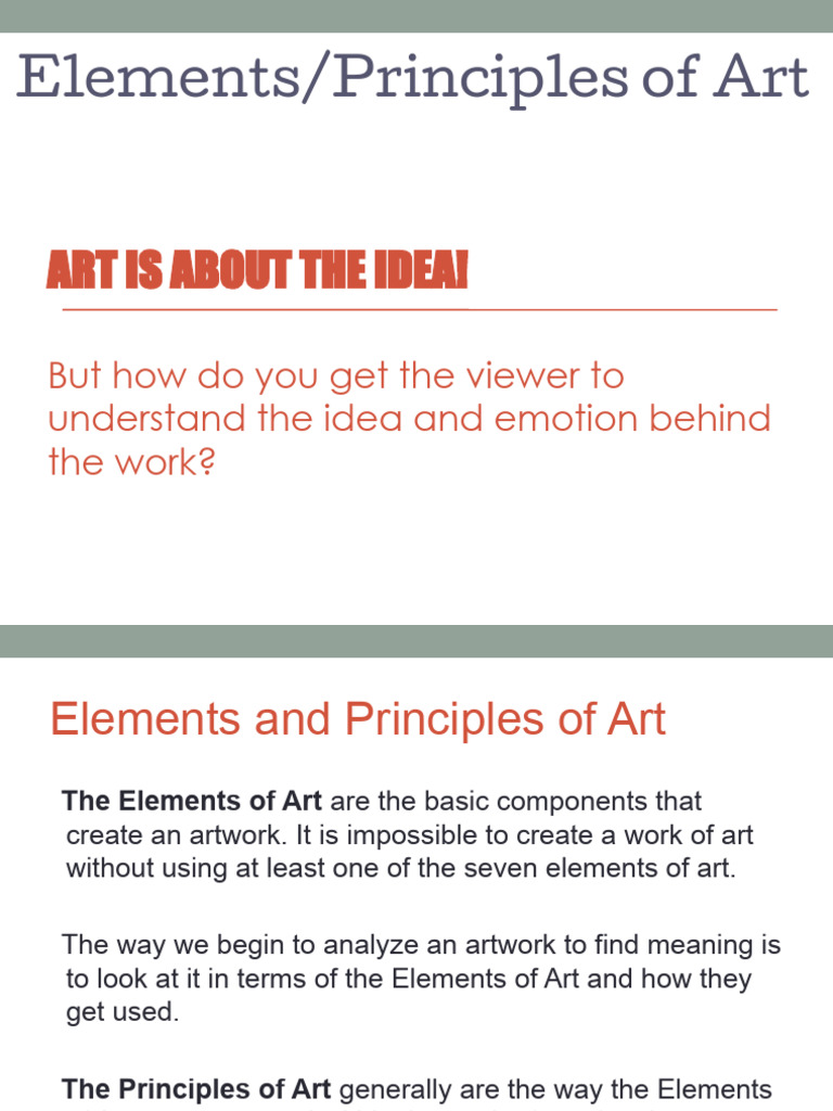 Understanding Art Elements & Principles | PDF | Color | Shape