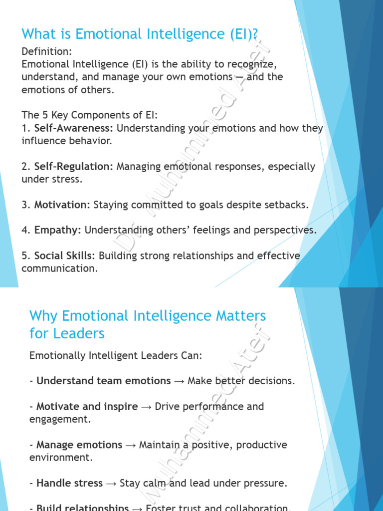 Understanding Emotional Intelligence in Leadership | PDF | Emotional ...