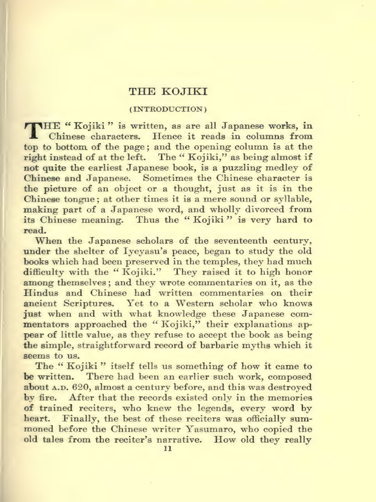Understanding the Kojiki Text | PDF | Deities | Comparative Mythology