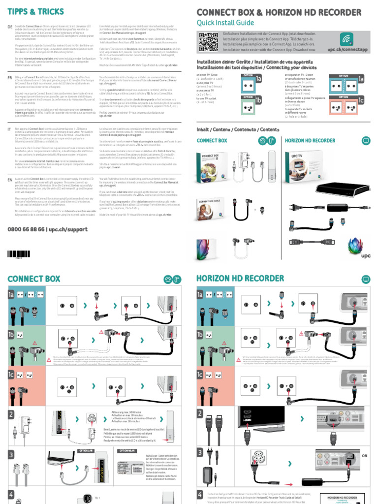 UPC_Quickguide_ConnectBox_Horizon | PDF | Wi Fi | Wireless Networking