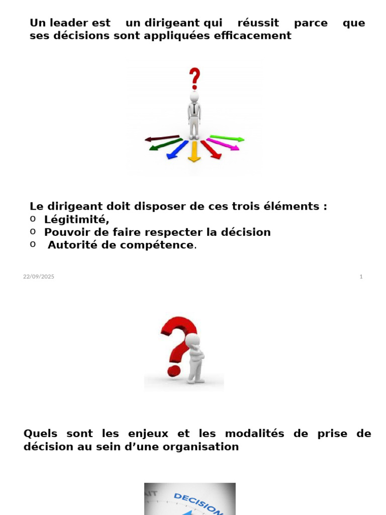LDC Prise de Decision - Essabar-Elaouni | PDF | Prise de décision | Cognition