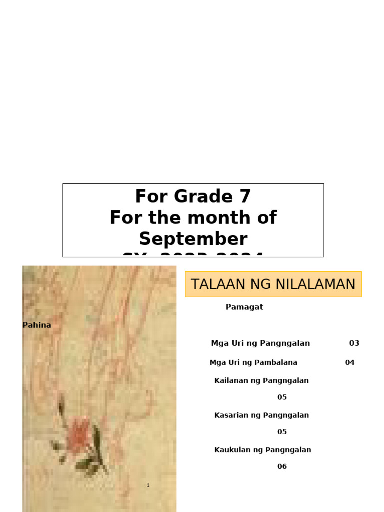 Filipino 7 | PDF