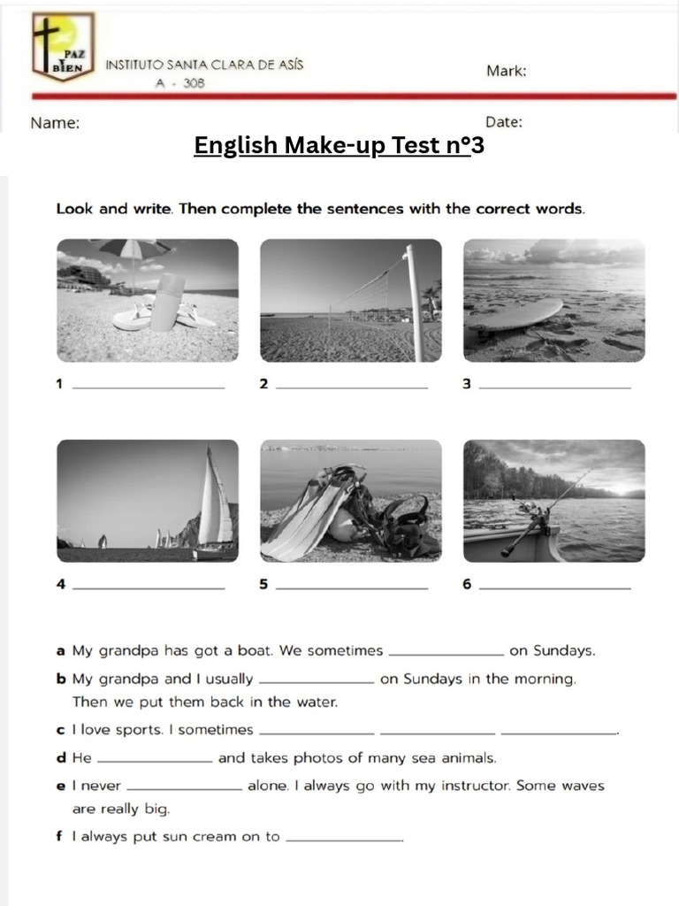 English Make-Up Test N°3 - 20250917 - 085938 - 0000 | PDF