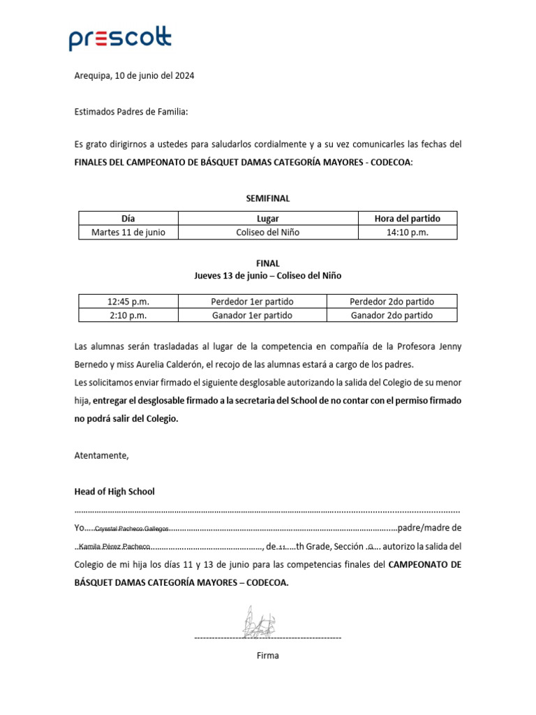 Comunicado Campeonato BÃ¡squet Damas Mayores | PDF