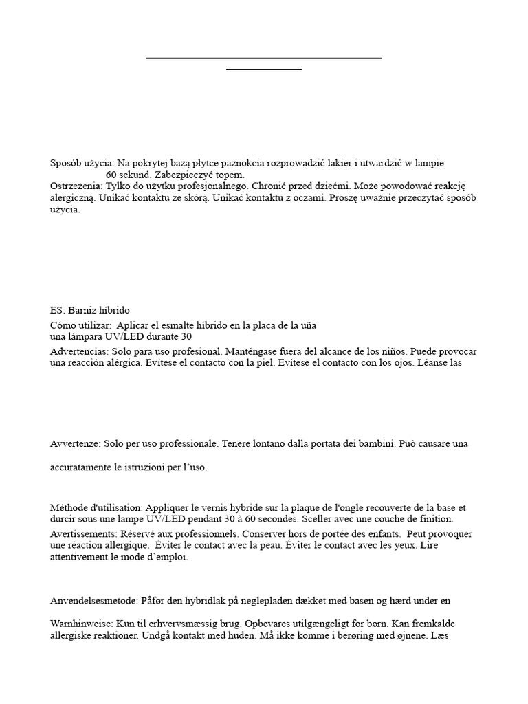 Molly Nails Lakiery Hybrydowe Monika Mileniczuk #Juicy | PDF