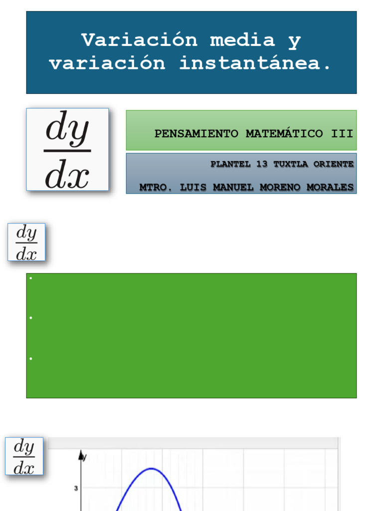 Variación Media e Instantánea en Cálculo | PDF