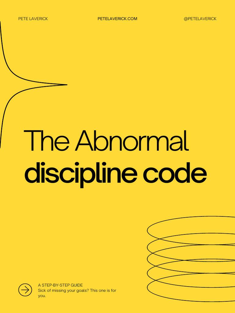 Master Your Goals with Discipline Code | PDF | Disciplines | Motivation