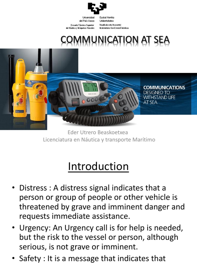 Communication at Sea | PDF | Radio | Wireless
