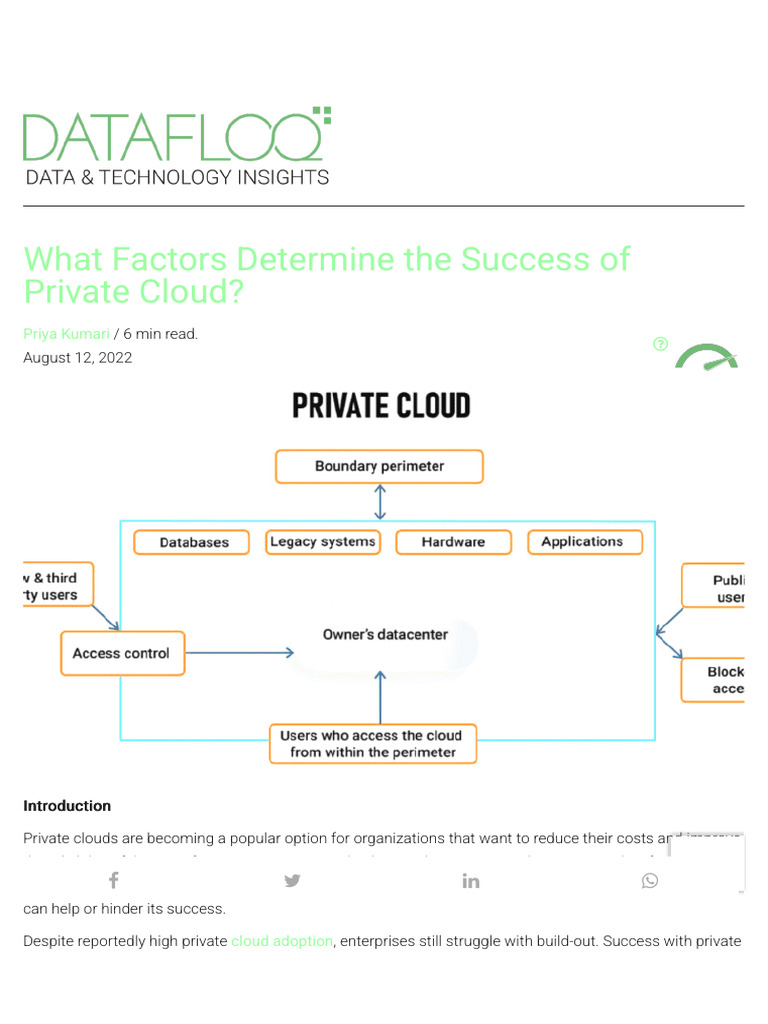 Success Factors for Private Cloud Adoption | PDF | Cloud Computing ...