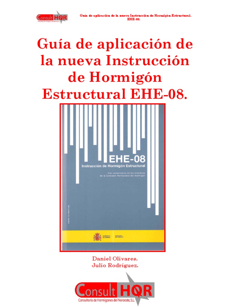 Guia Aplicacion EHE-08 | PDF | Hormigón | Cemento