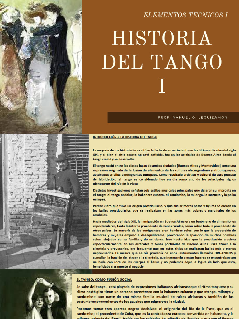 Clase III Historia Del Tango I | PDF