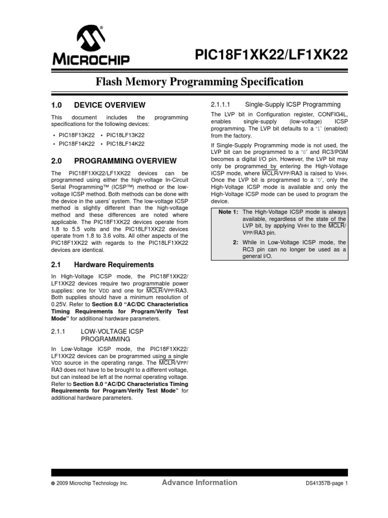18f14k22 Programming | PDF | Flash Memory | Booting 18f14k22 Programming | PDF | Flash Memory | Booting