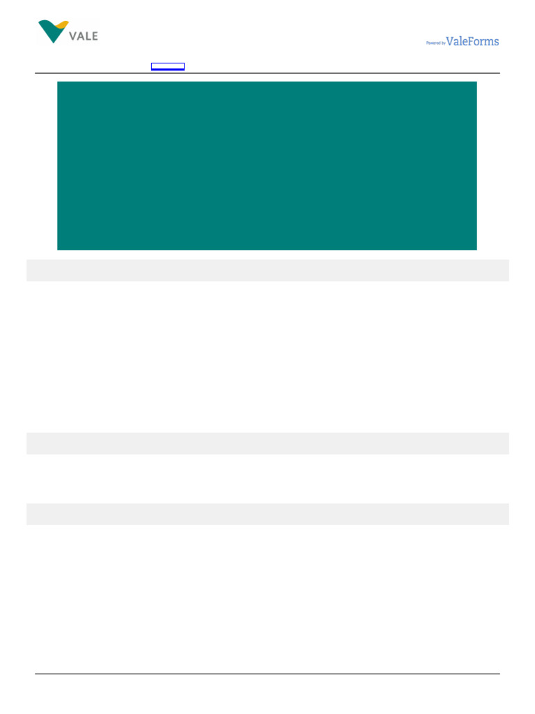 ValeForms_Form_Self Screening | PDF