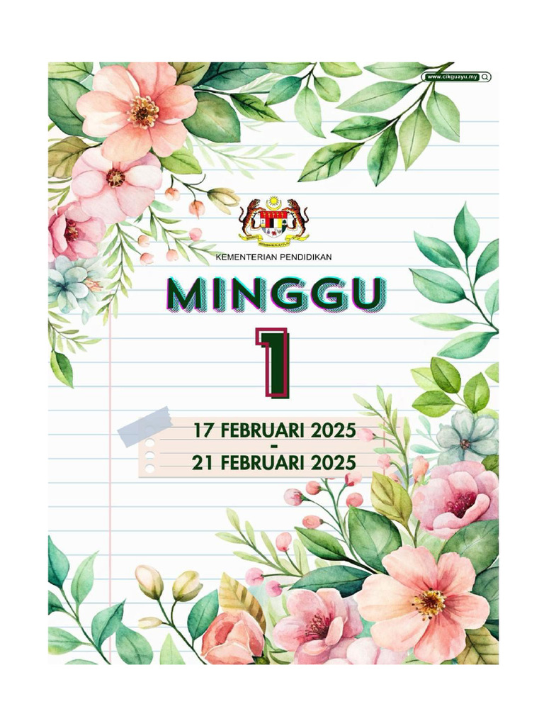 Minggu 1 RPH 2025 | PDF