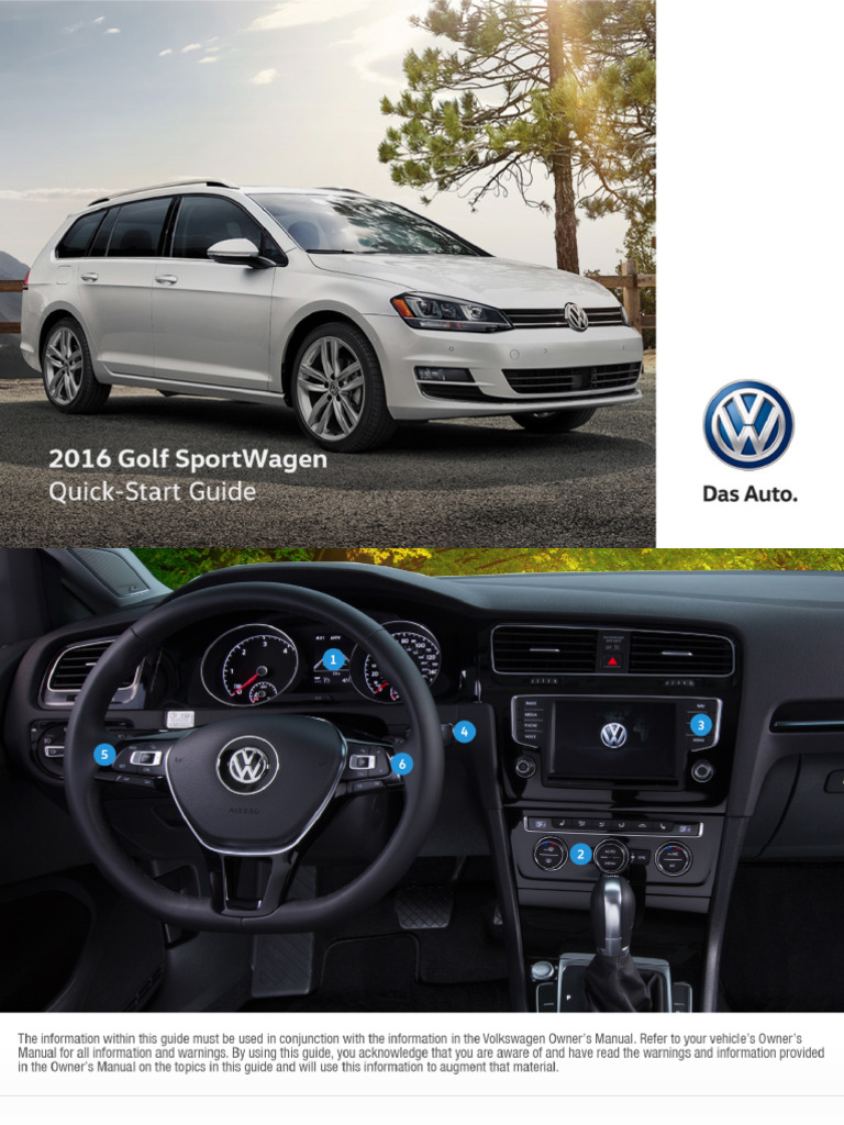 Volkswagen Golf SportWagen 2016 PDF Owner's Manuals | PDF