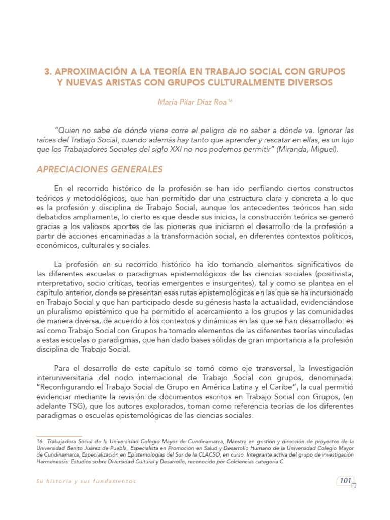 Teoría del Trabajo Social con Grupos | PDF | Trabajo Social | Teoría