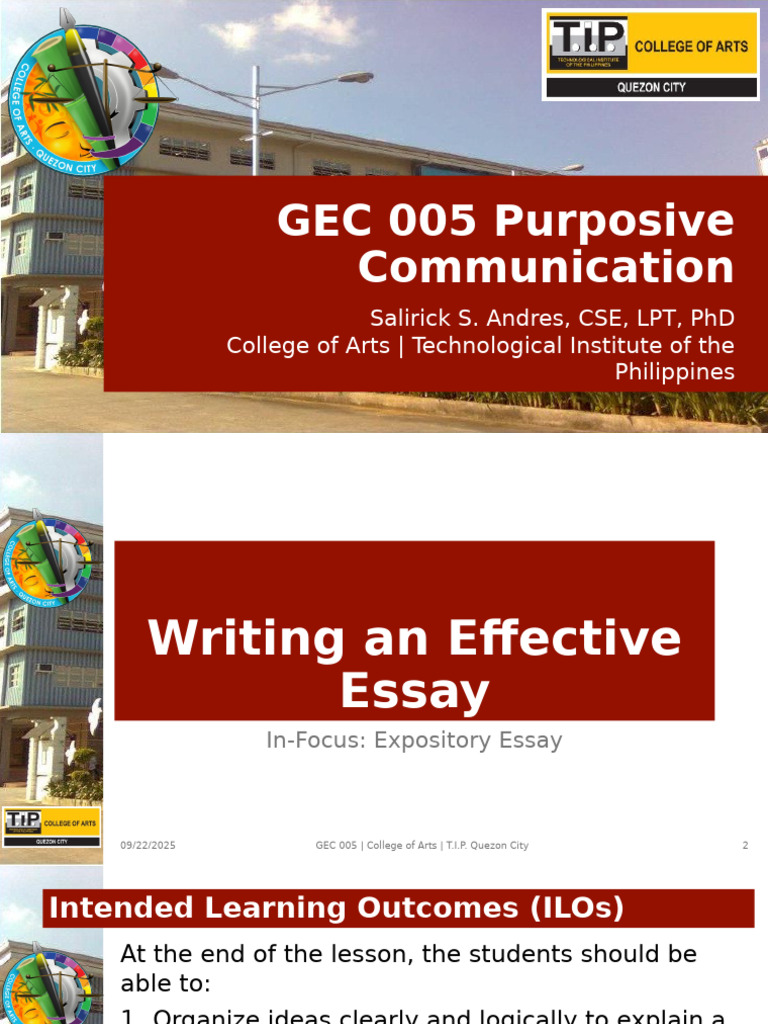 Module 8 Writing An Effective Essay | PDF | Essays | Human Communication