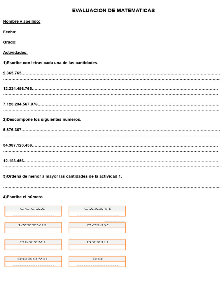 Eval Mat.6 C | PDF