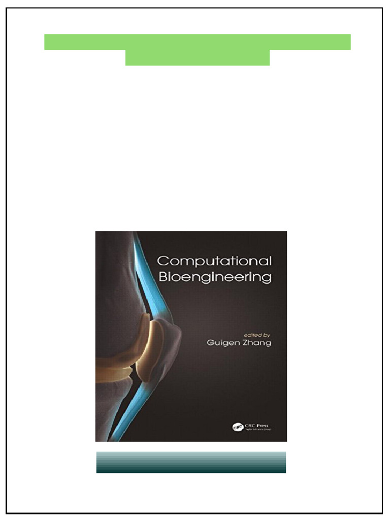 Computational Bioengineering 1st Edition Guigen Zhang Online Reading ...