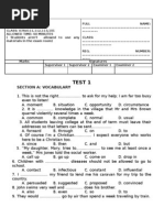 Examination Answer Sheet: For Practice Only | PDF | Test (Assessment ...