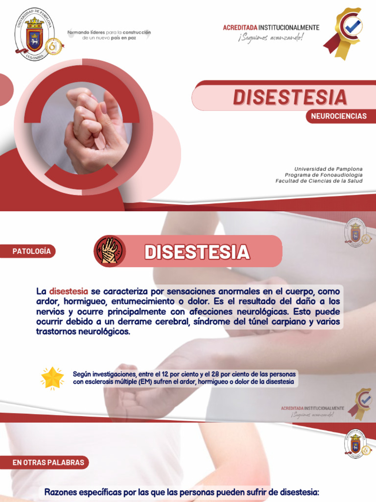 DISESTESIA | PDF | Parestesia | Diabetes
