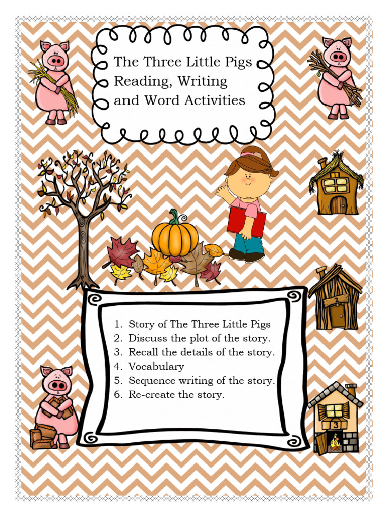 Three Little Pigs: Story Activities | PDF