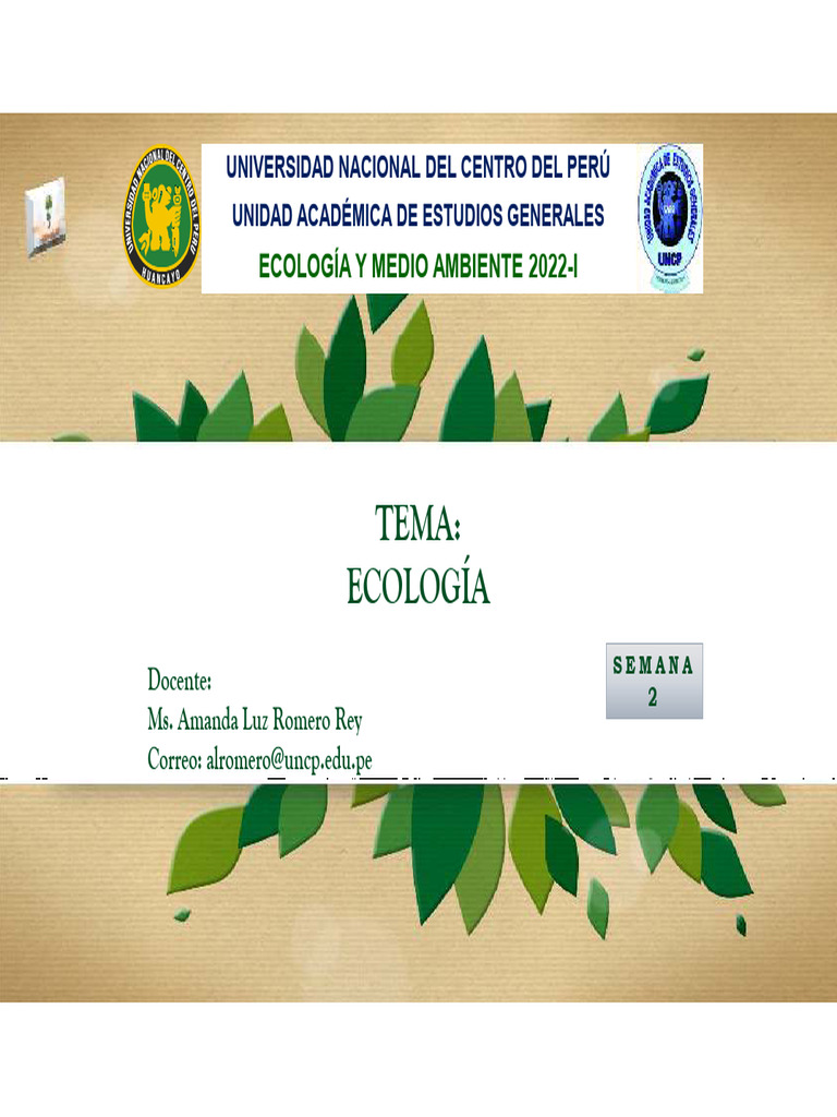 Fundamentos de Ecología y Medio Ambiente | PDF | Ecología | Organismos