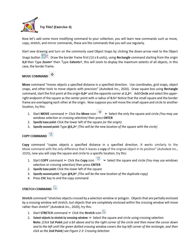 Exercise-3 (More Modifying Commands | PDF | Button (Computing)