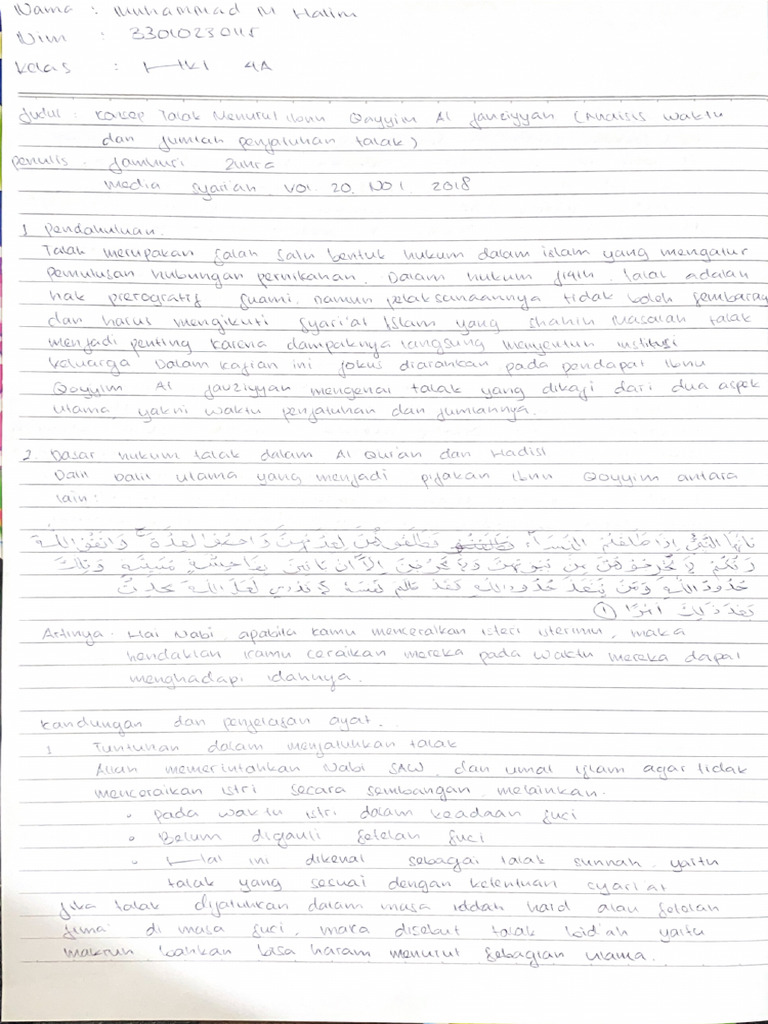 Muhammad M Halim - 33010230115 | PDF