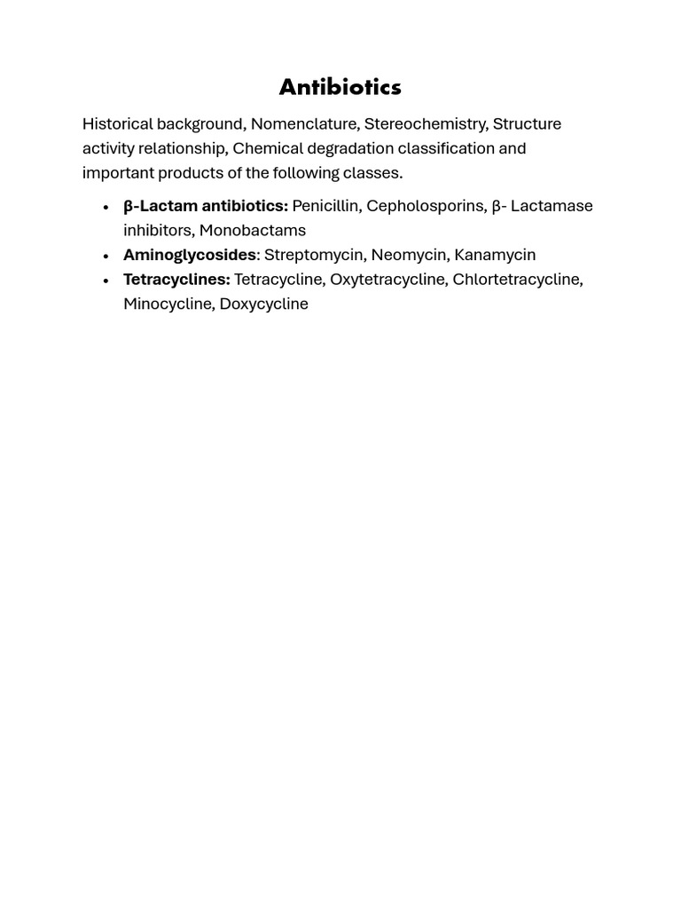 UNIT 1 Medicinal Chemistry III Imperfcet Pharmacy | PDF