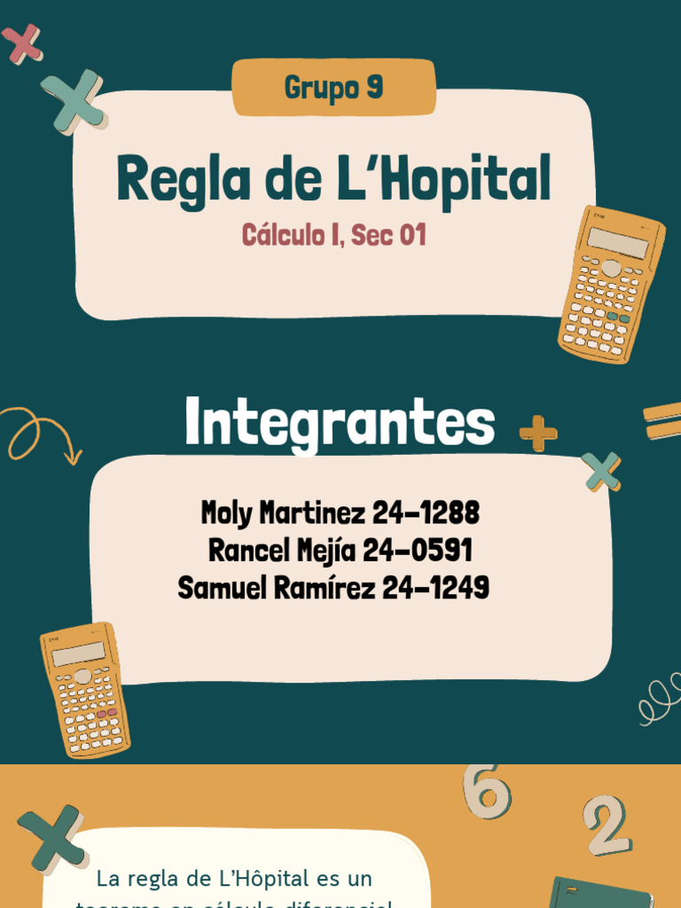 Reglas de L Hospital PDF | PDF