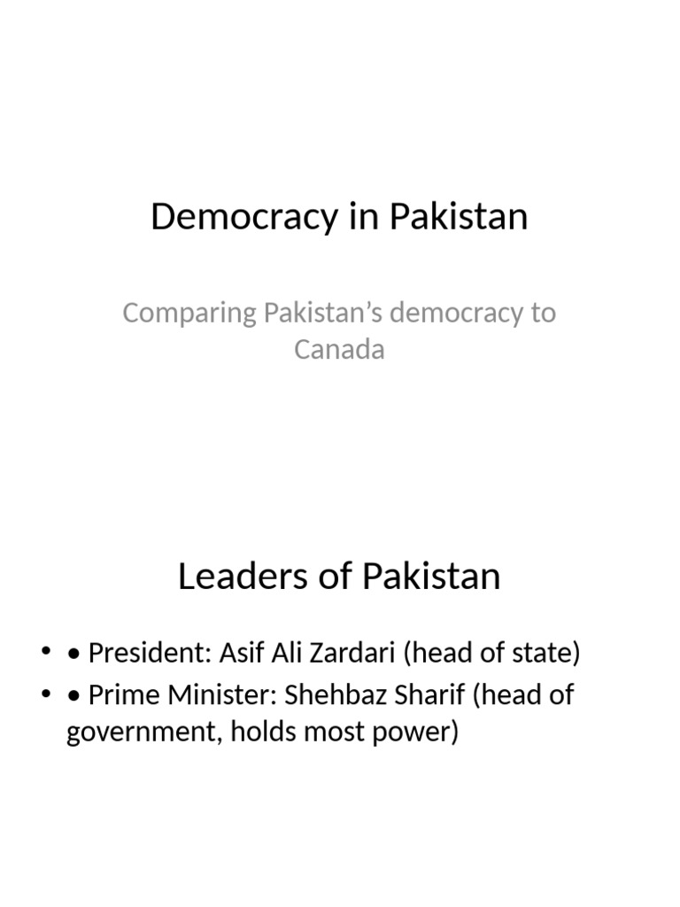 Pakistan's Democracy Explained | PDF | Parliament Of Pakistan | Government