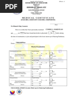 PNP Physical Fitness Test Form 2025 | PDF