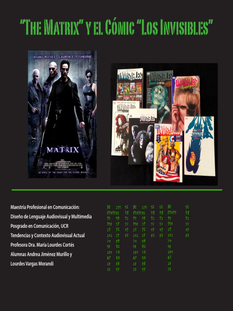 The Matrix y El Comic Los Invisibles | PDF