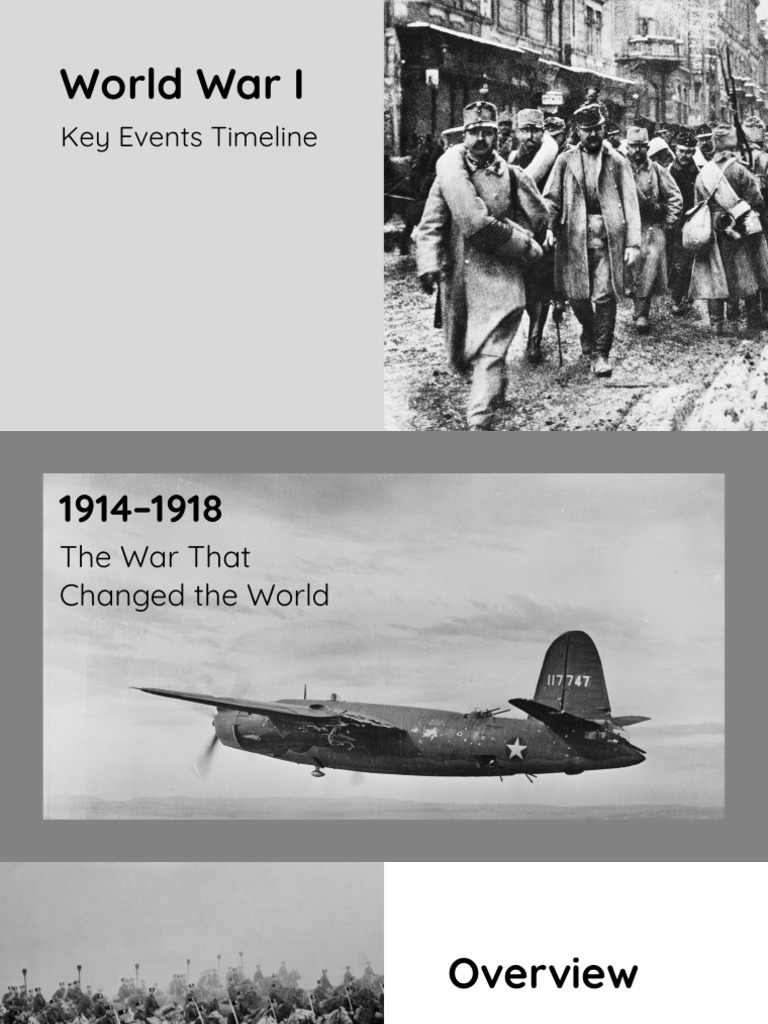 World War I History Presentation in Black White Photographic Style ...