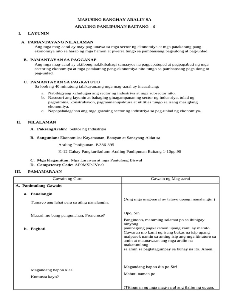 Lesson Plan | PDF