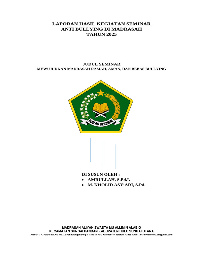 Seminar Anti-Bullying di Madrasah 2025 | PDF