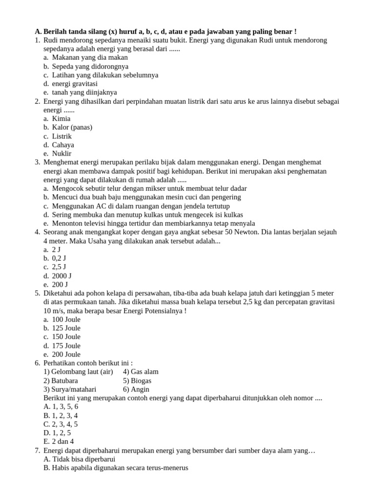 Soal PTS Mapel IPAS Semester Genap Kelas X | PDF