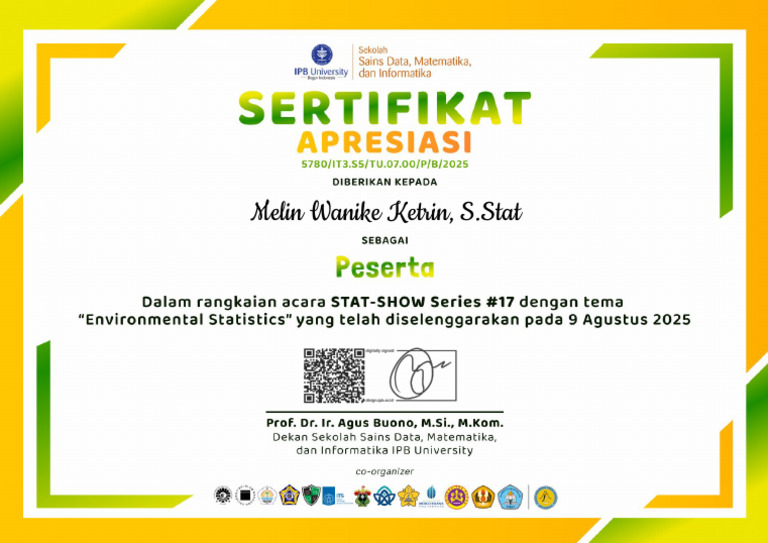 Melin Wanike Ketrin, S.stat - StatShow Series#17 | PDF