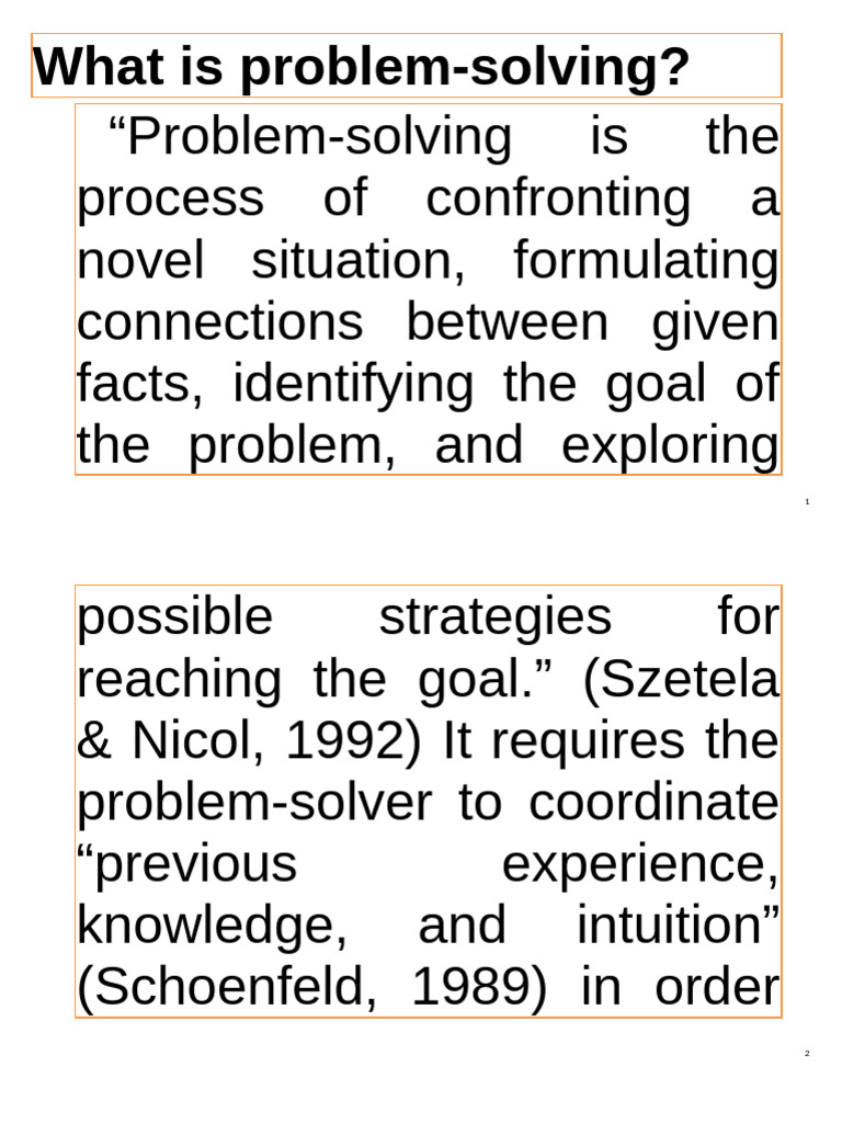 Understanding Problem-Solving Types | PDF | Length | Mathematics