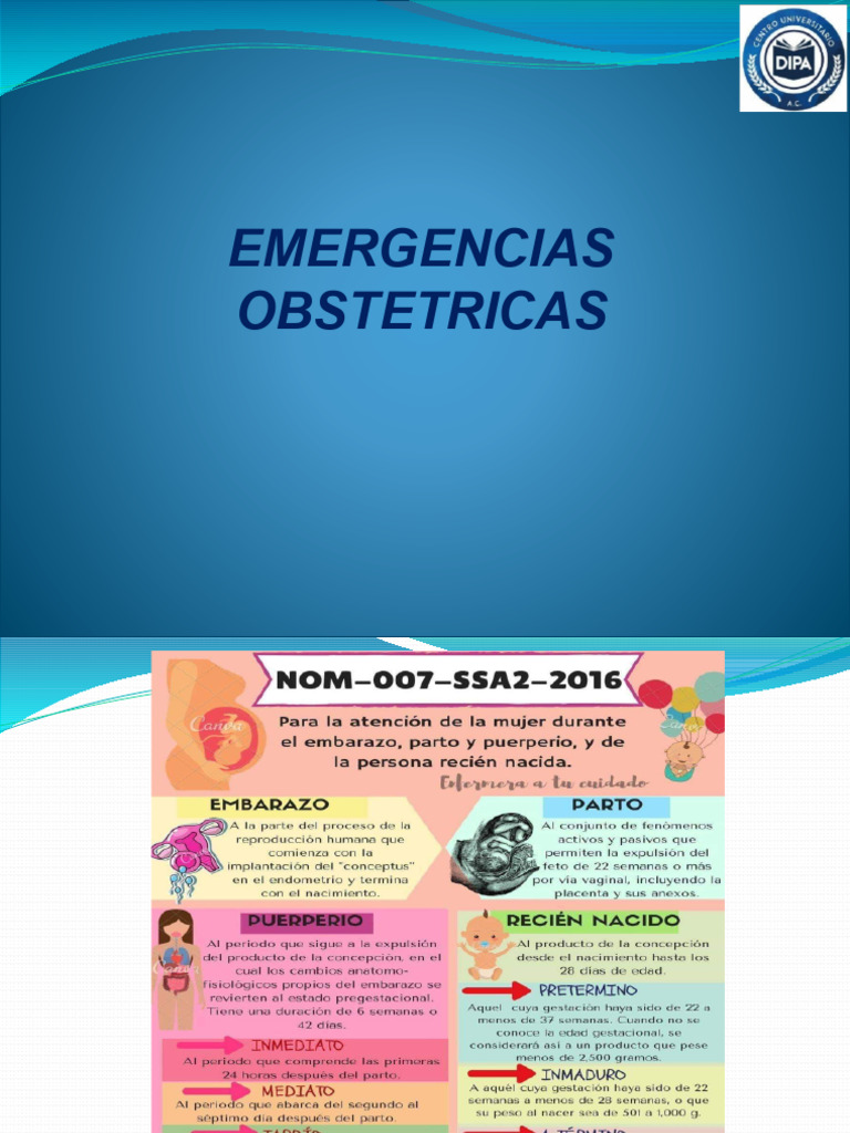 Emergencias Obstetricas-1 | PDF | El embarazo | Enfermedades y trastornos