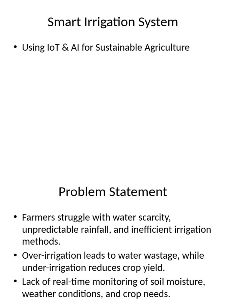 Smart Irrigation System | PDF