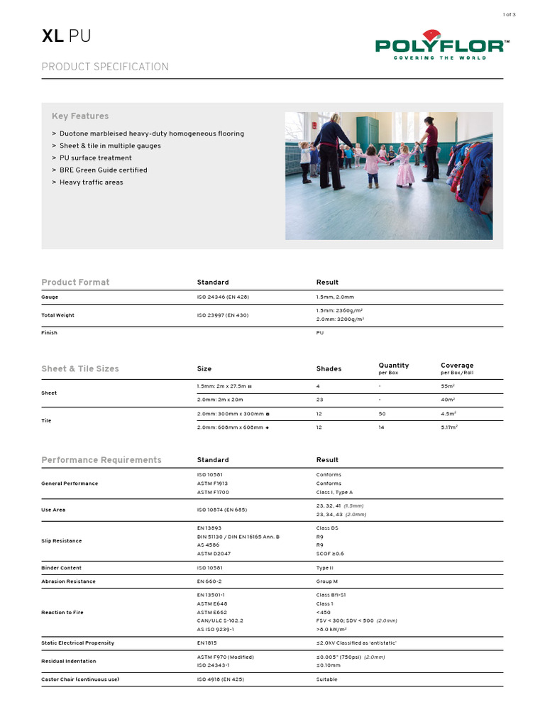 Vinyl Floor Polyflor XL PU Product Specification 2024-01-04 07-01-57 ...